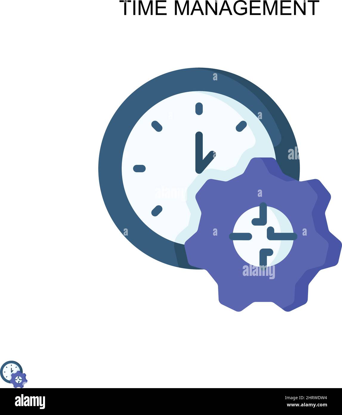 Time Management Simple Vector Icon Illustration Symbol Design Template For Web Mobile Ui