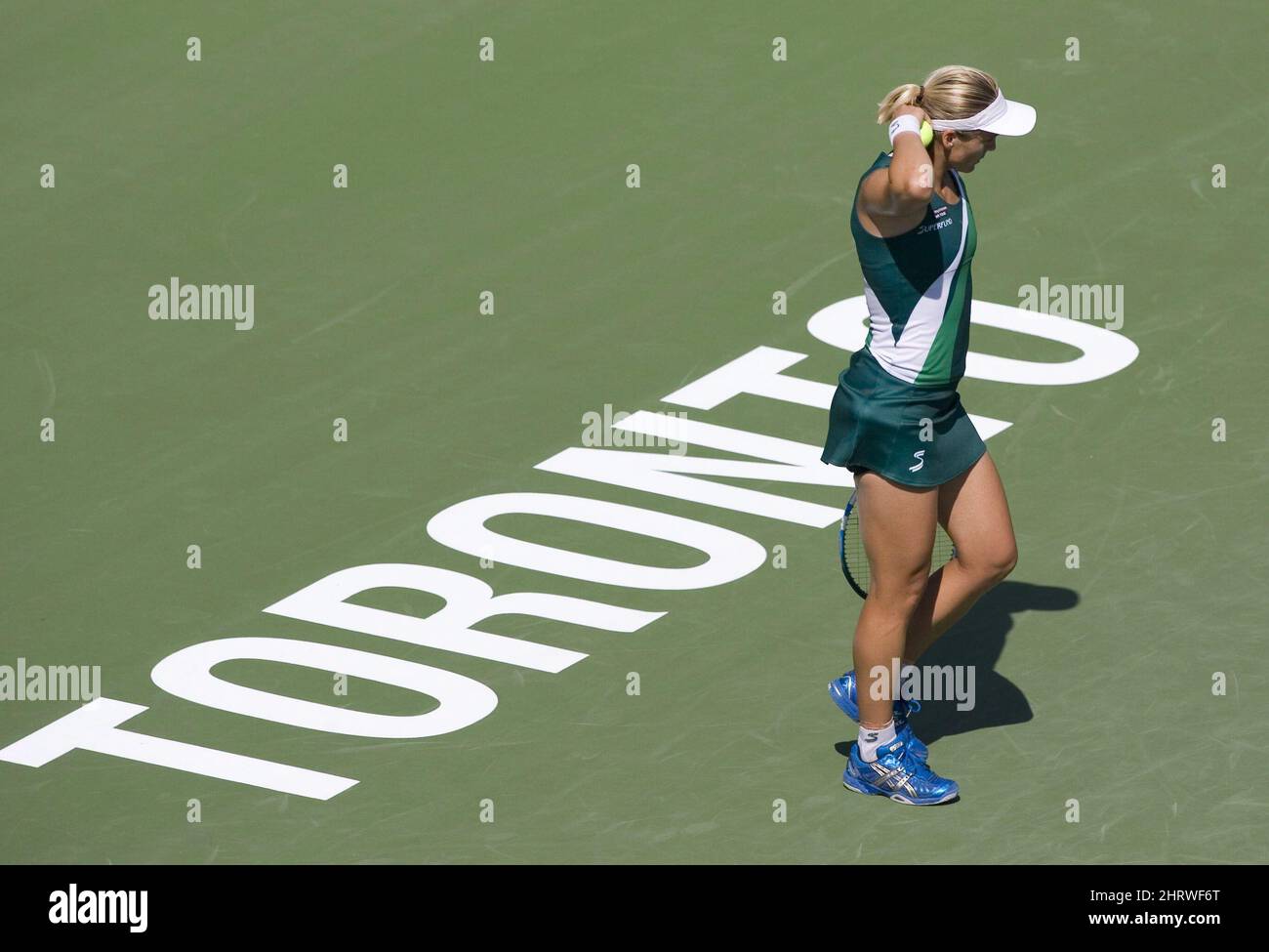 Austria's Sybille Bammer reacts during her defeat to Russia's Maria ...