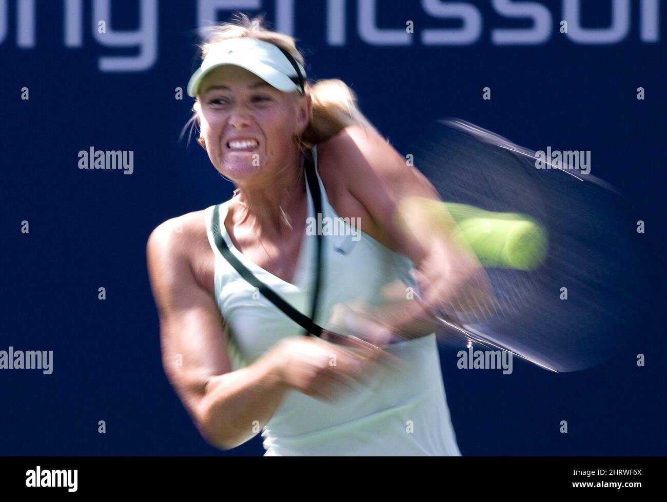 Russia's Maria Sharapova in action during her win over Austria's ...