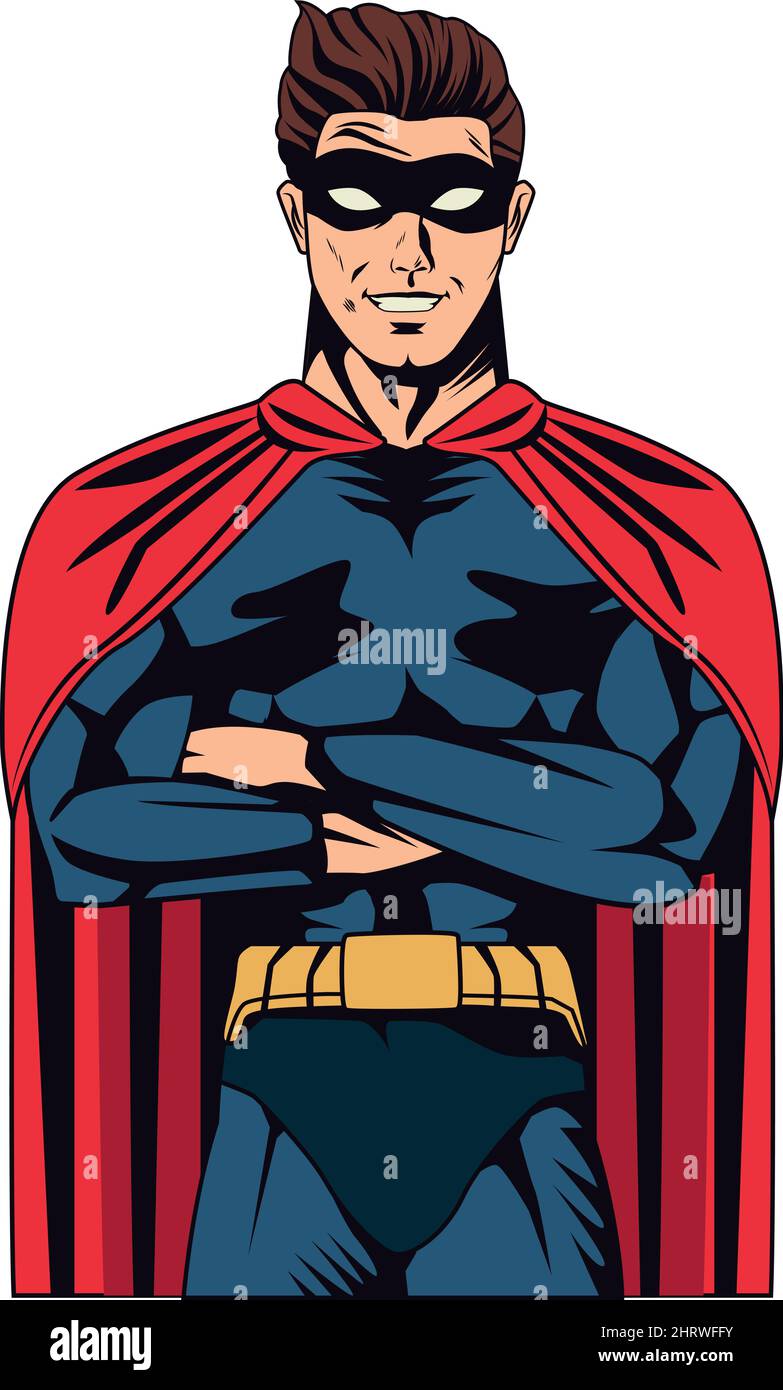 blue superhero pop art Stock Vector Image & Art - Alamy