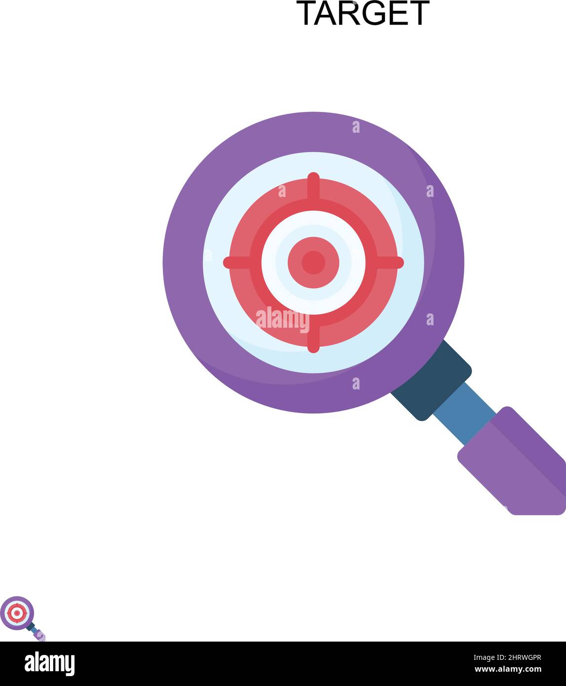 Target Simple vector icon. Illustration symbol design template for web ...