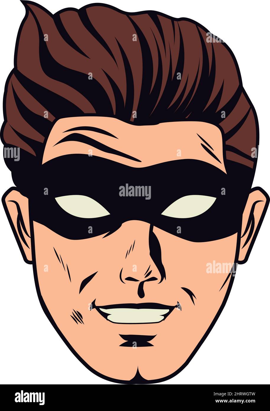 head superhero pop art Stock Vector Image & Art - Alamy