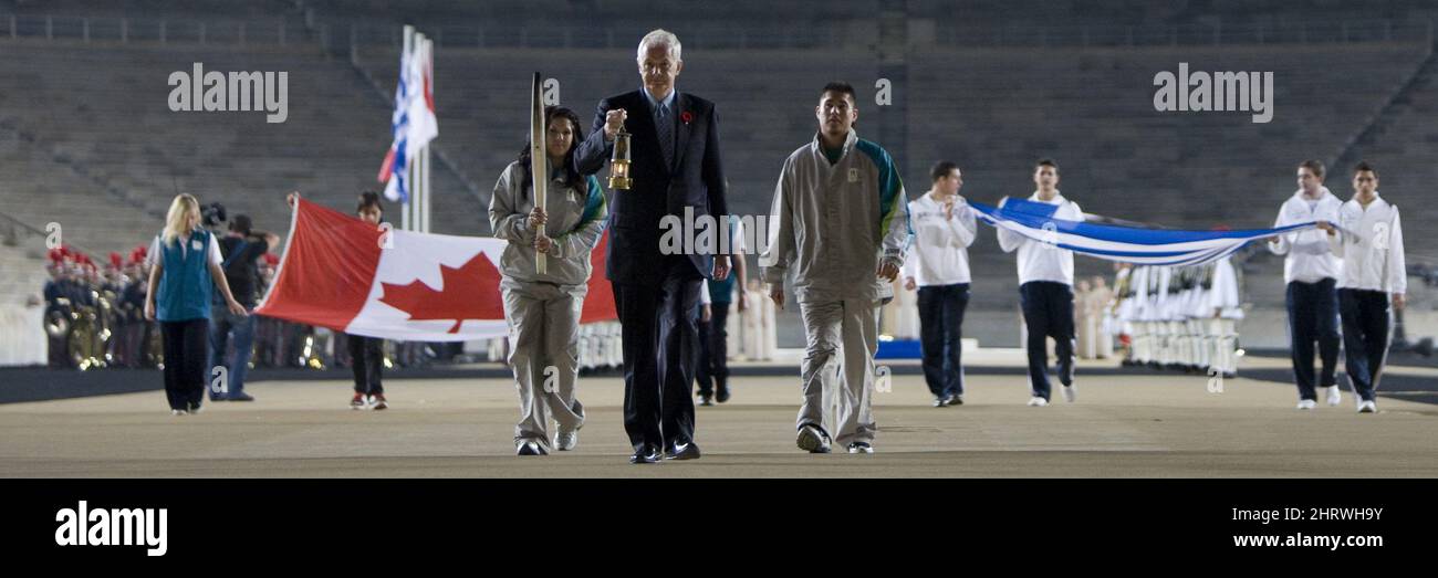 VANOC Chief Executive Officer John Furlong leaves the Panathenaic ...