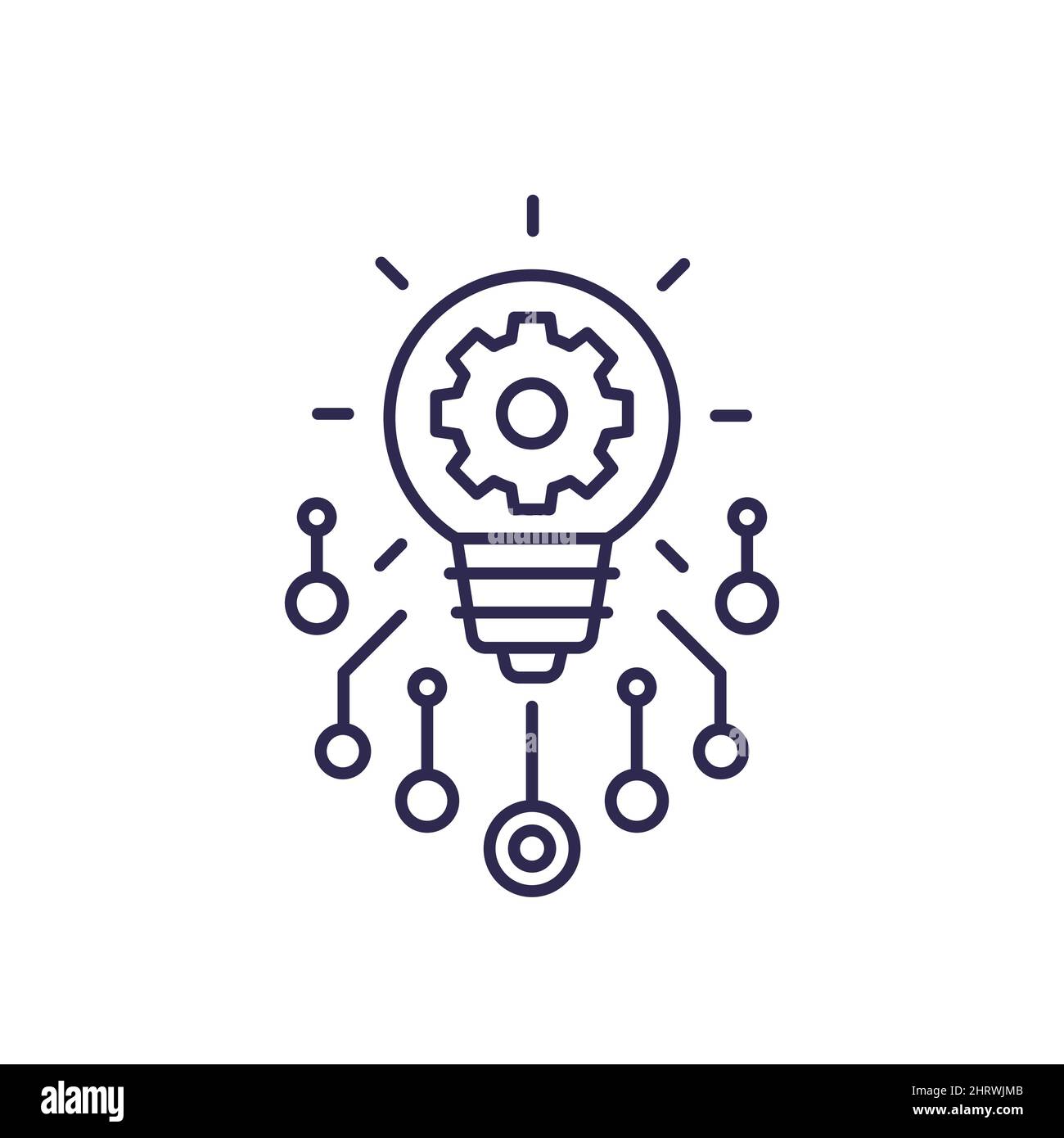 Tech startup vector line Cut Out Stock Images & Pictures - Alamy