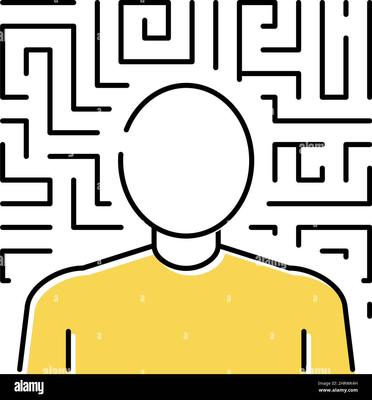 Hallucinations symbol Stock Vector Images - Alamy