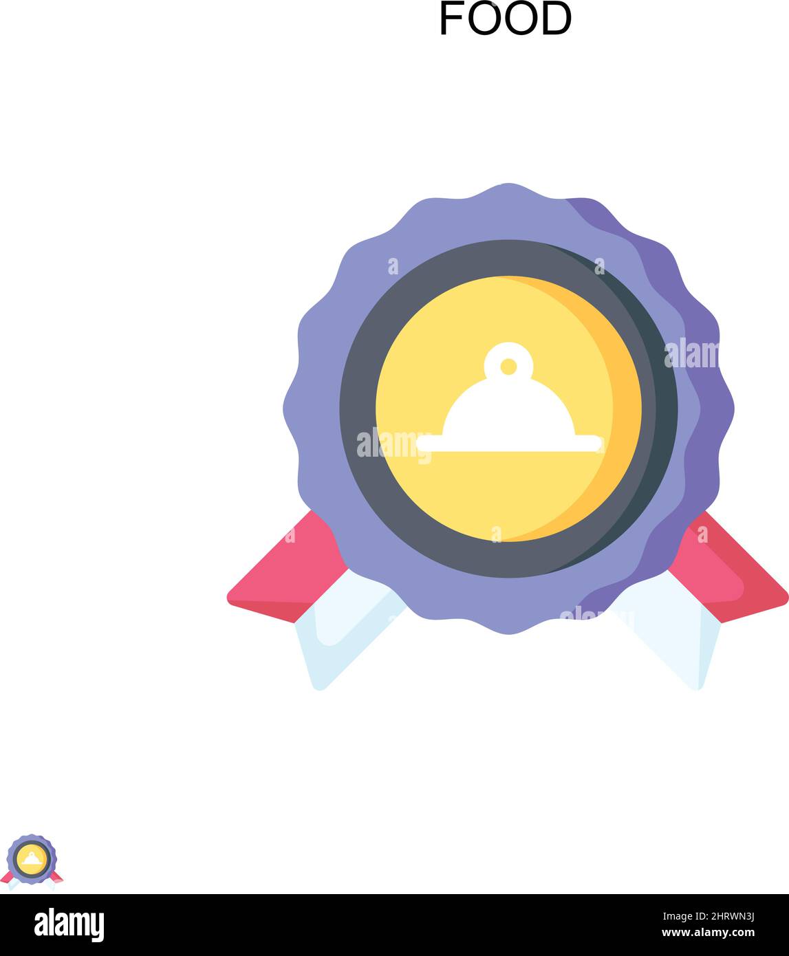 Food Simple vector icon. Illustration symbol design template for web ...