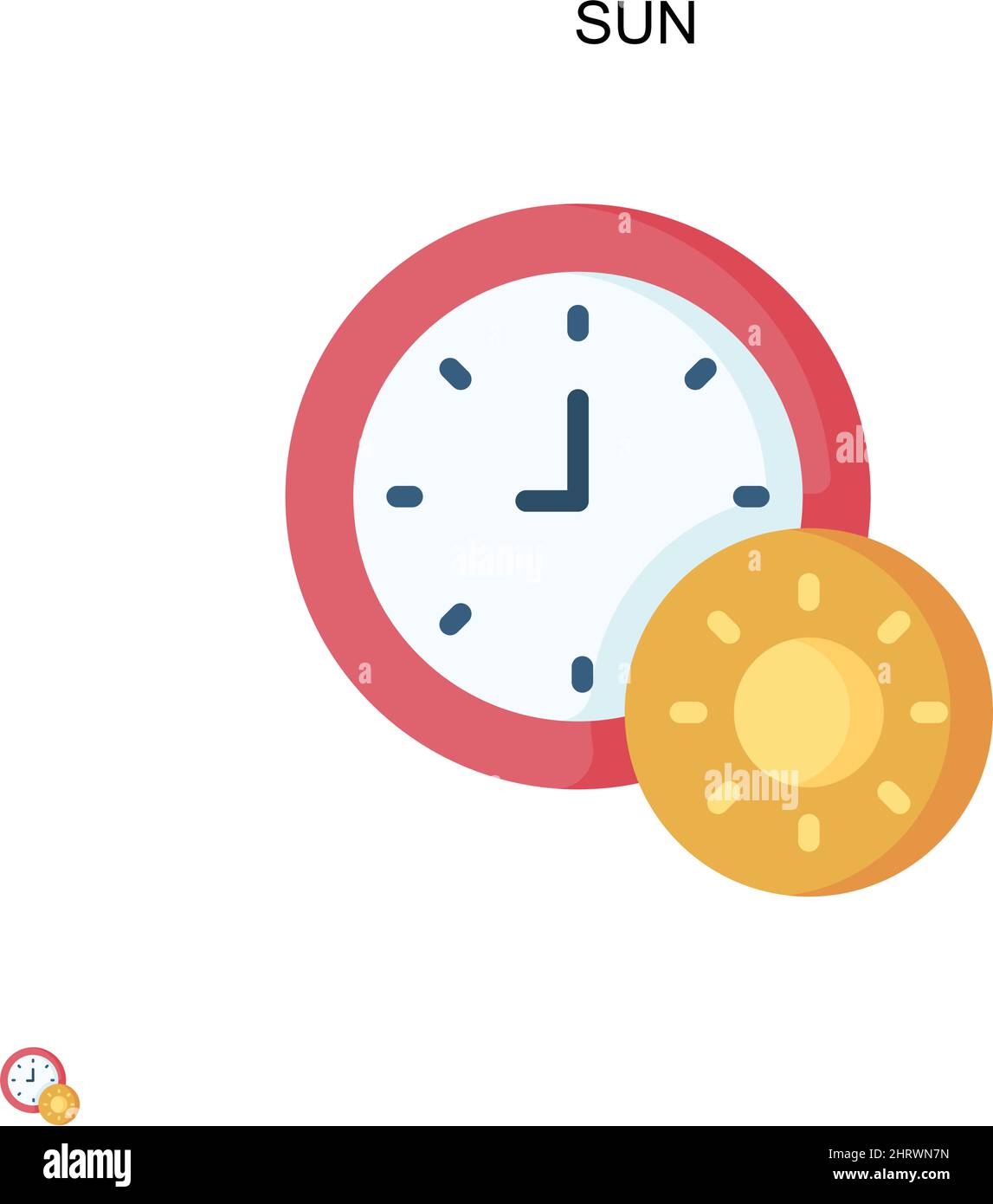 Sun Simple vector icon. Illustration symbol design template for web ...