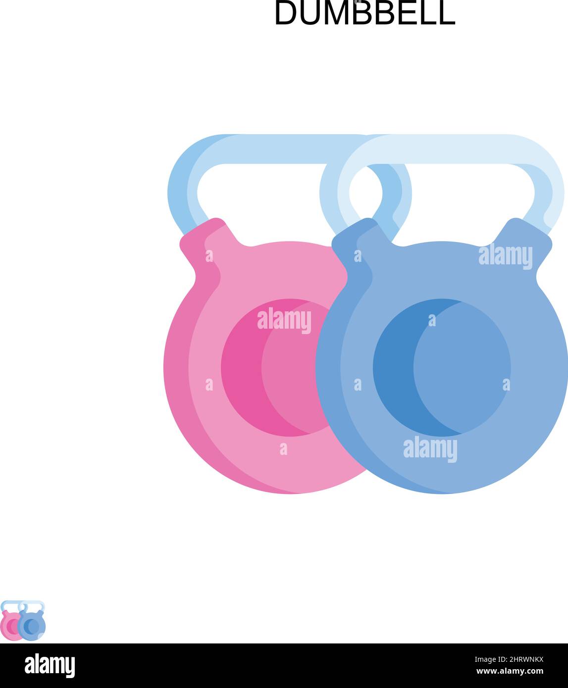 Dumbbell exercise illustration hi-res stock photography and images - Alamy