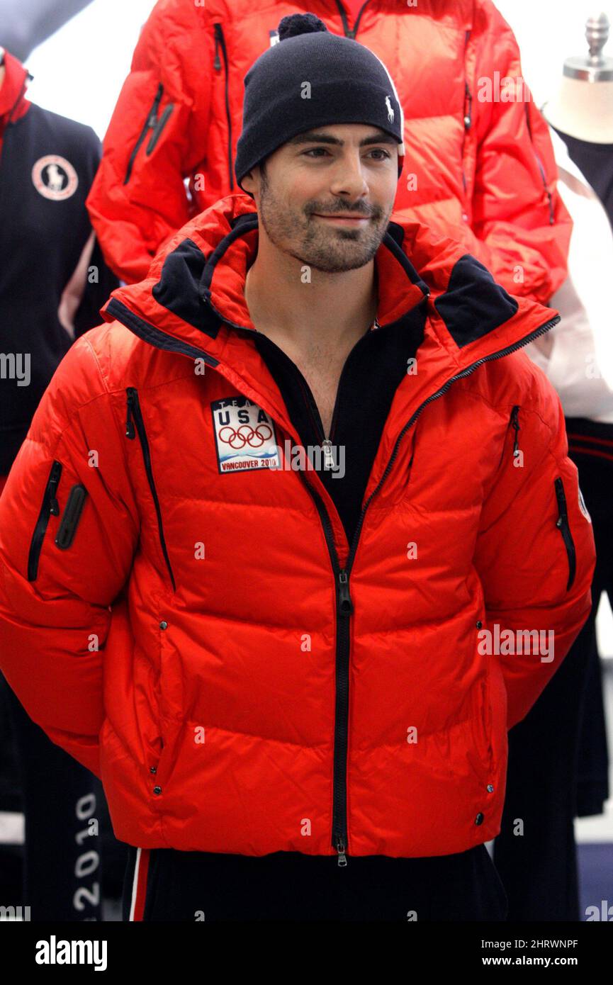 A model wears a look from the Polo Ralph Lauren US Olympic team uniform ...