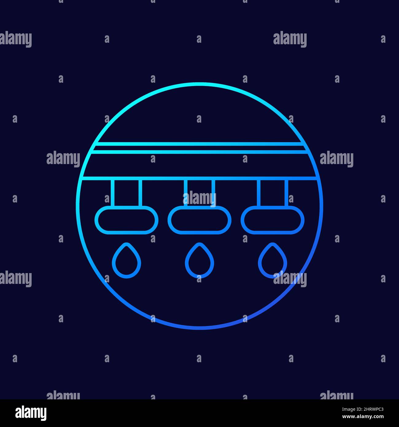 irrigation system line vector icon Stock Vector Image & Art - Alamy