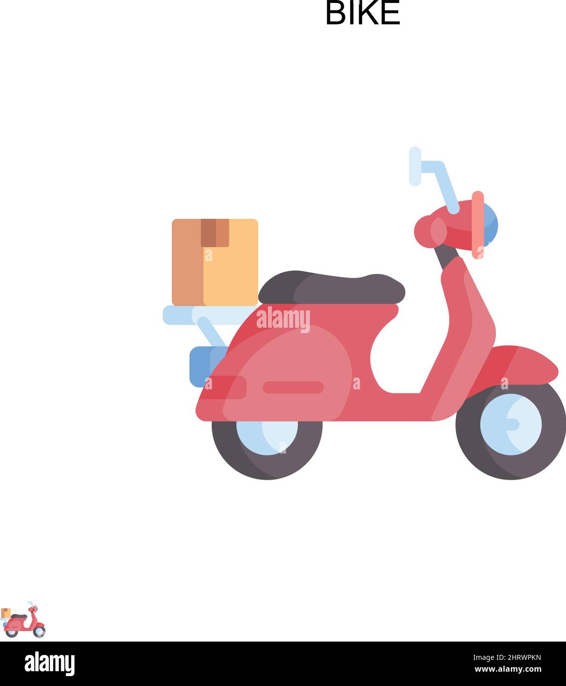 Bike Simple vector icon. Illustration symbol design template for web ...