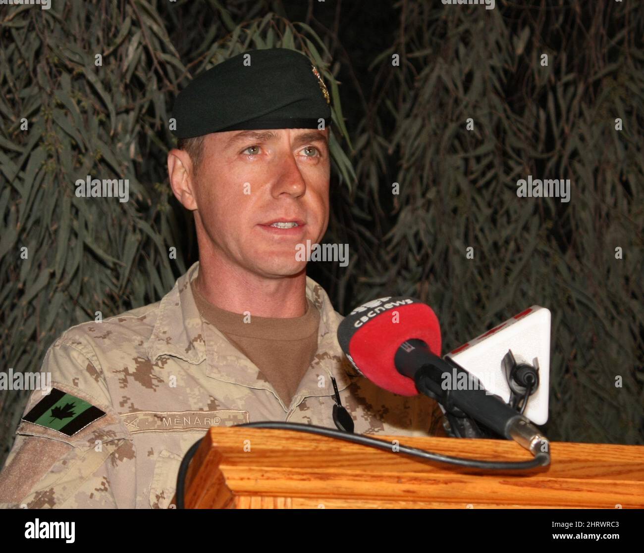 Canadian Brig.-Gen. Daniel Menard, top commander in Kandahar, announces ...