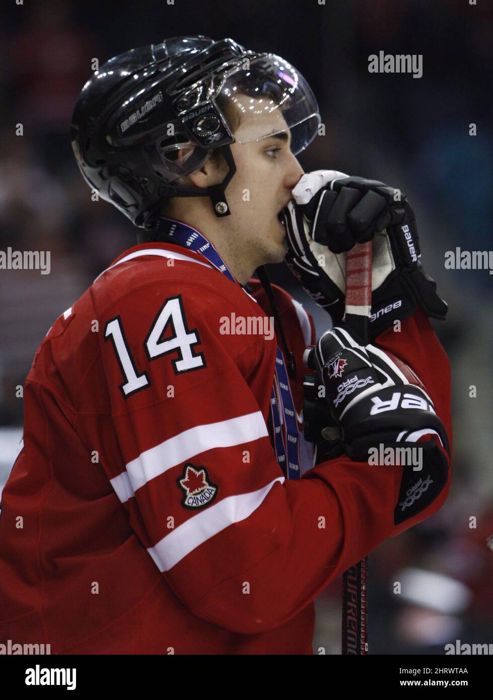 Team Canada Jordan Eberle reacts after losing the gold medal to team ...