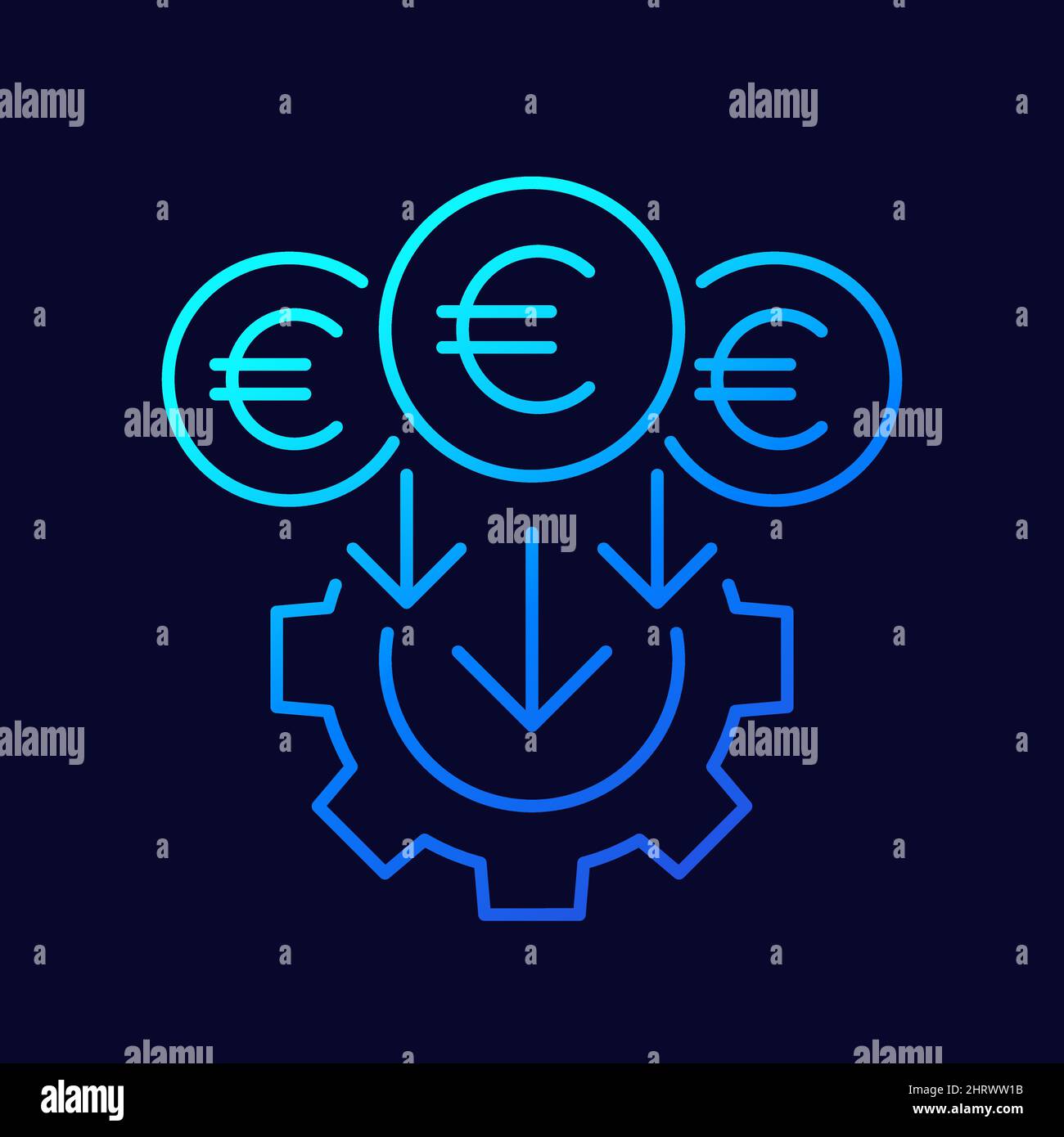 cost reduction, line icon with euro, vector Stock Vector Image & Art ... cost reduction, line icon with euro, vector Stock Vector Image & Art ...