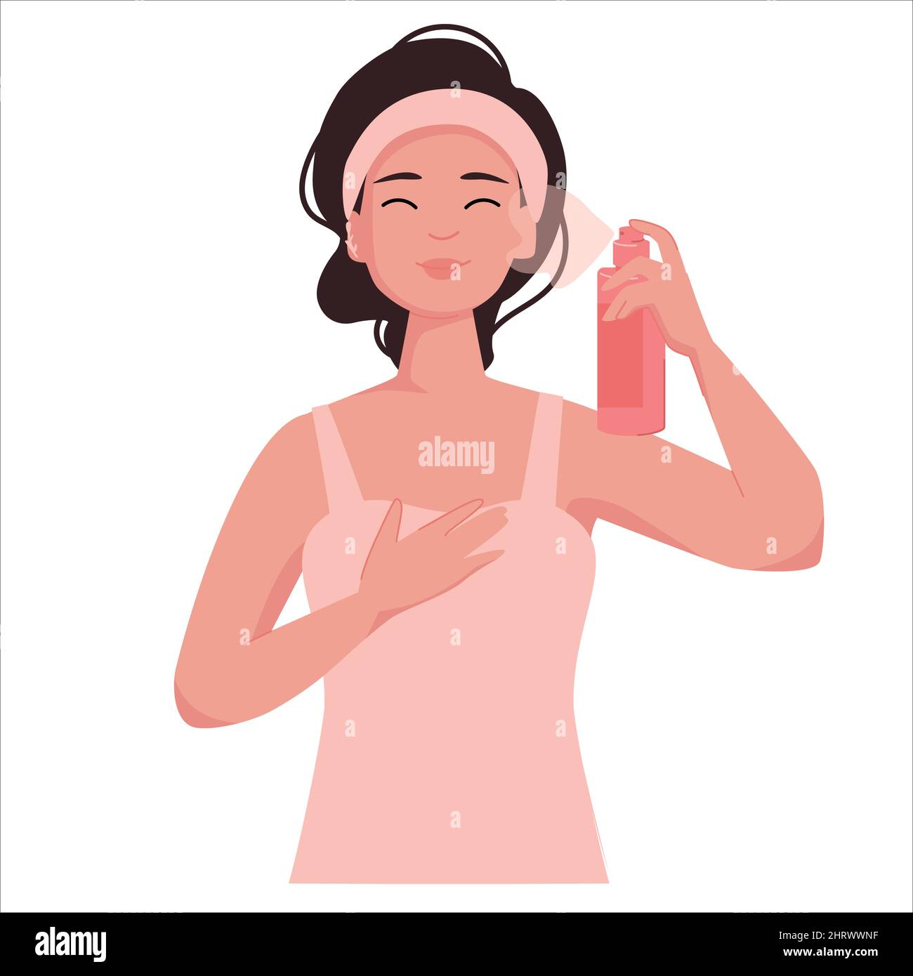 Face skin glow Stock Vector Images - Alamy