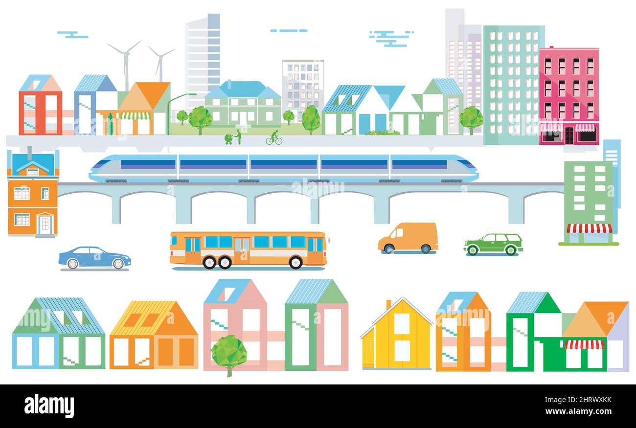 Apartment houses icon vector Stock Vector Images - Alamy