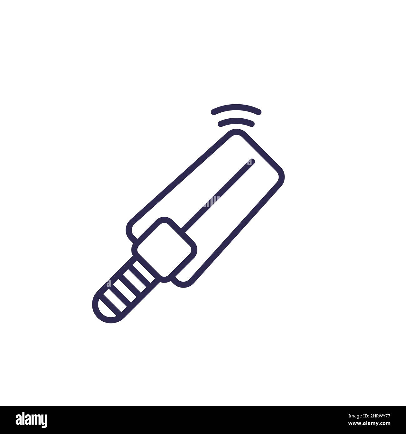 metal detector line icon on white Stock Vector Image & Art - Alamy