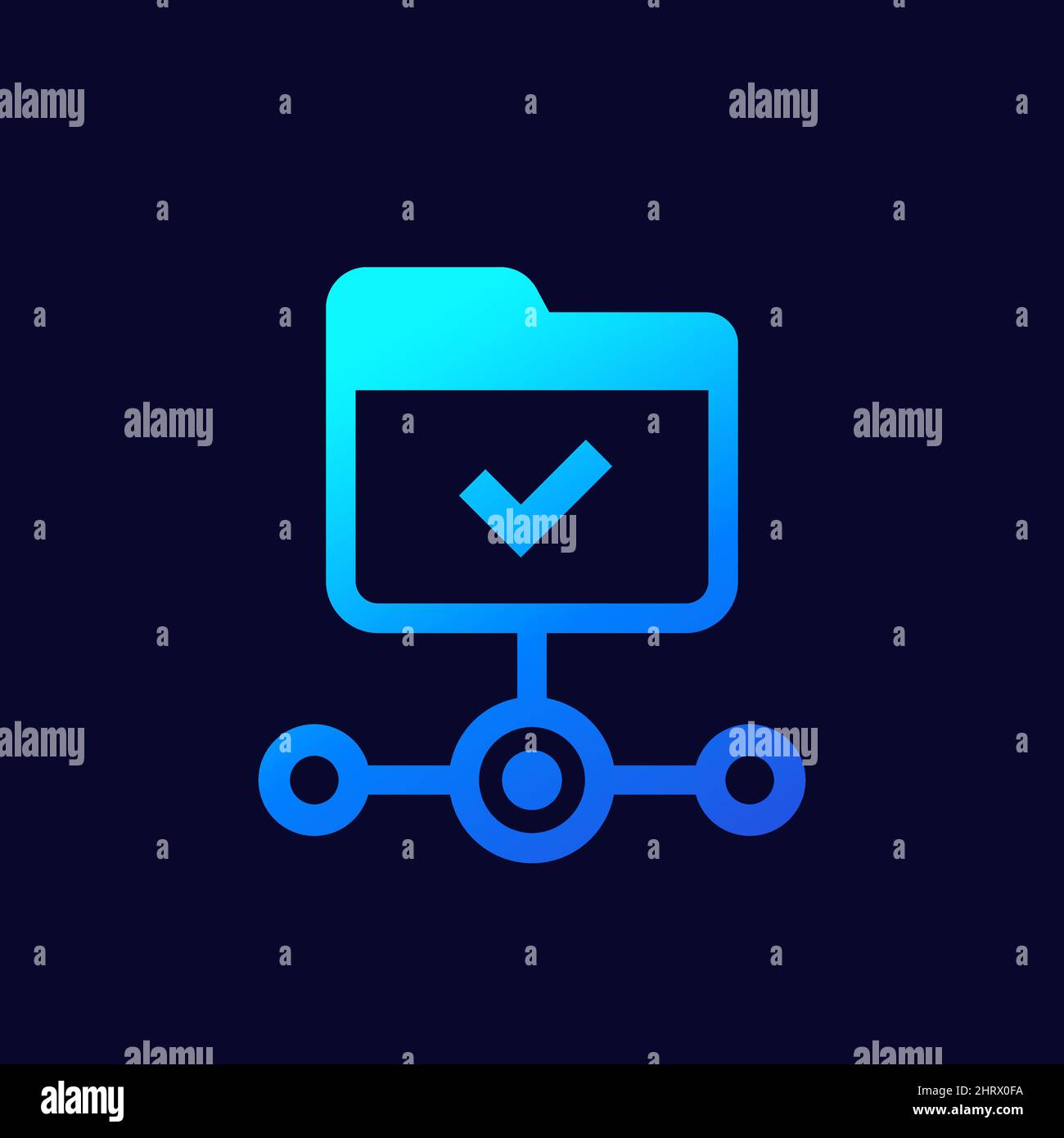 active directory, folder icon for web, vector Stock Vector Image & Art ...