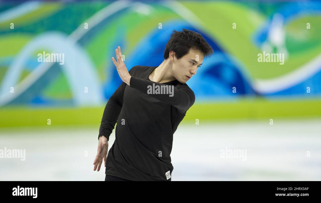 Patrick Chan, from Toronto, goes through his routine during a men's ...