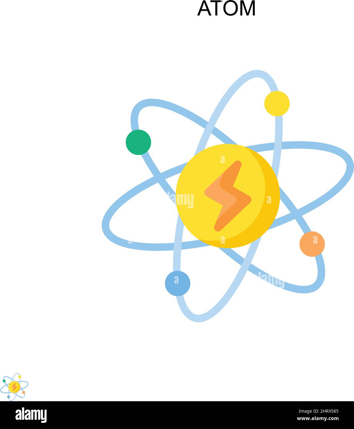 Simple atom icon hi-res stock photography and images - Alamy