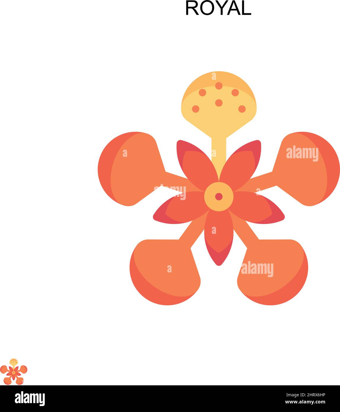 Royal Simple vector icon. Illustration symbol design template for web ...