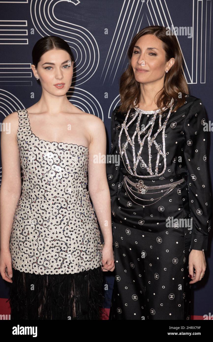 Paris, France. 26th Feb, 2022. Anamaria Vartolomei and Audrey Diwan ...