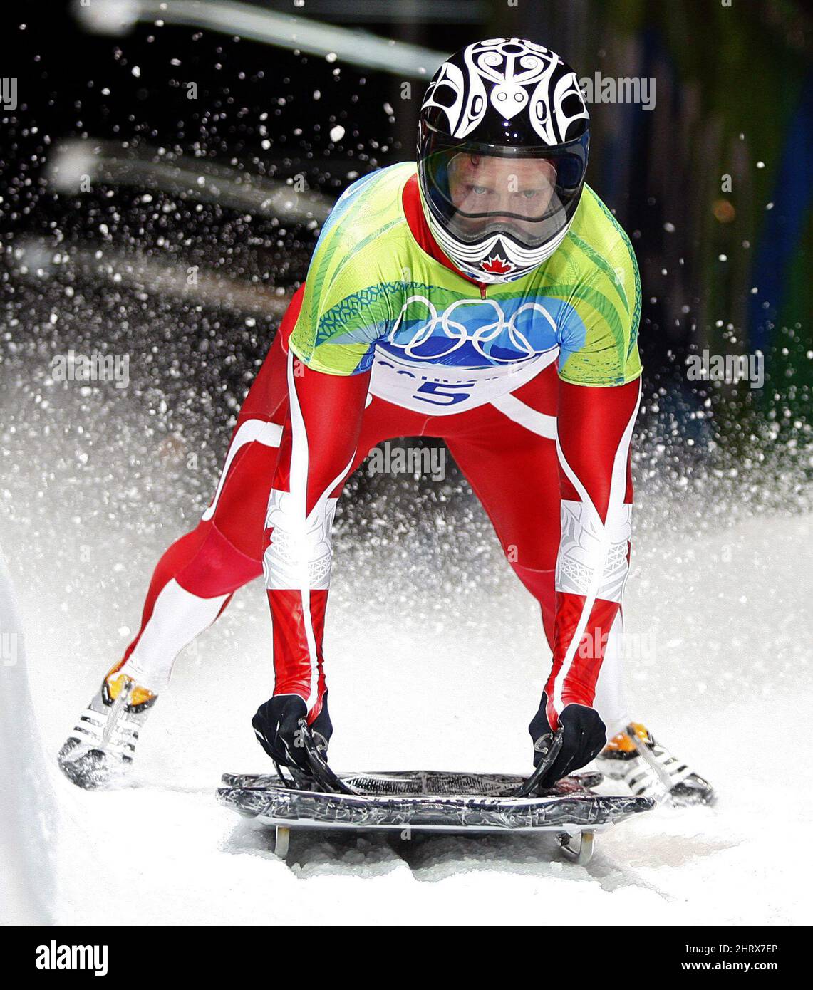 Canada's Jon Montgomery finishes his run during the third run of men's ...