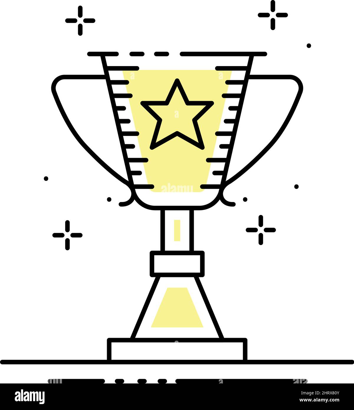 Isolated flat design champion cup icon Vector Stock Vector Image & Art ...
