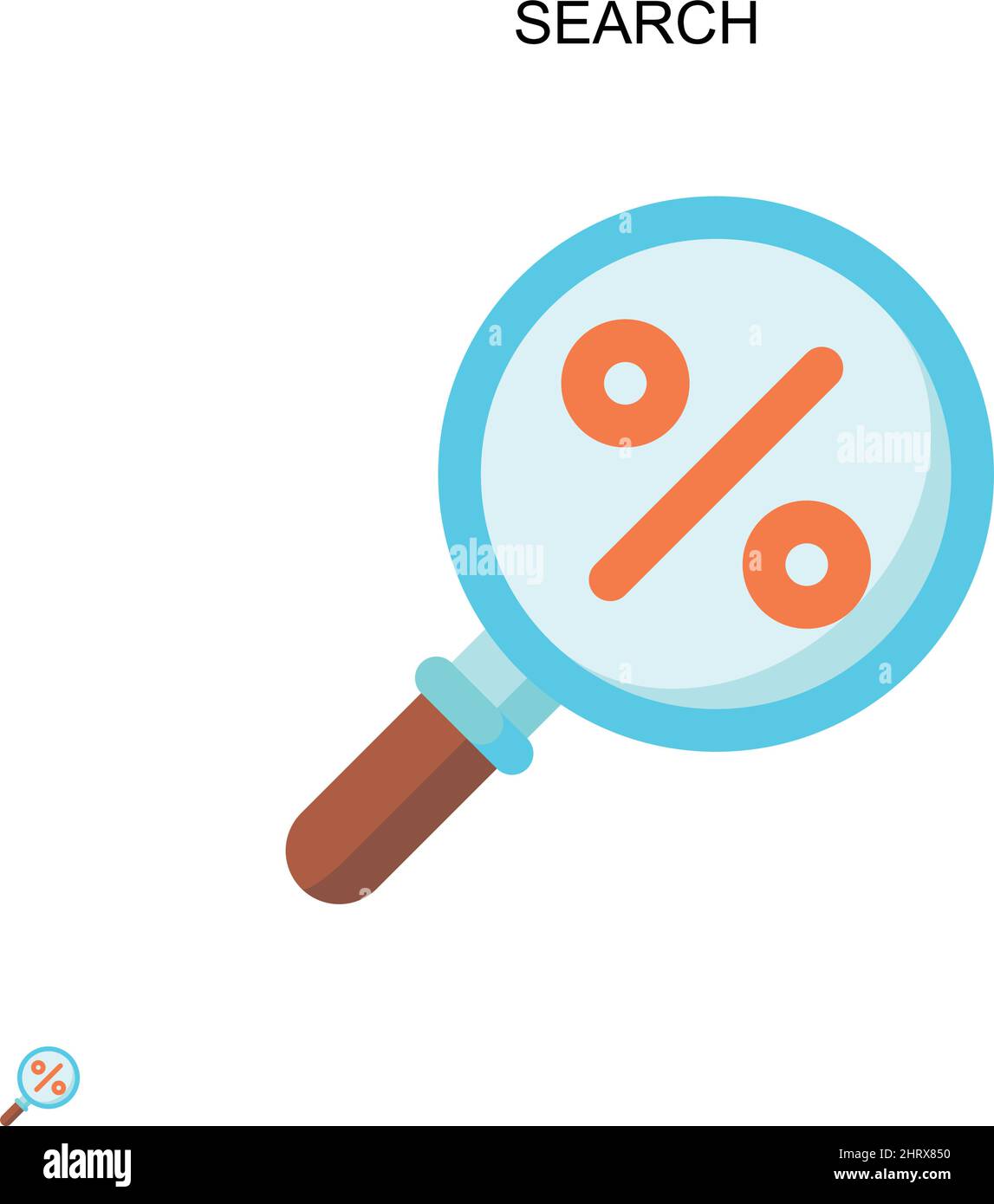 Search Simple vector icon. Illustration symbol design template for web ...