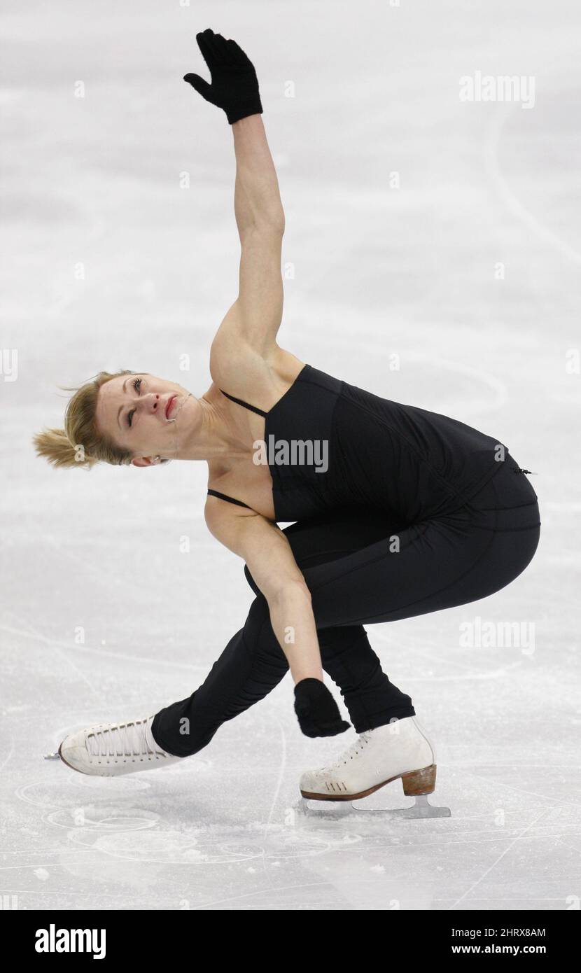Canada's Joannie Rochette performs during figure skating practice at ...
