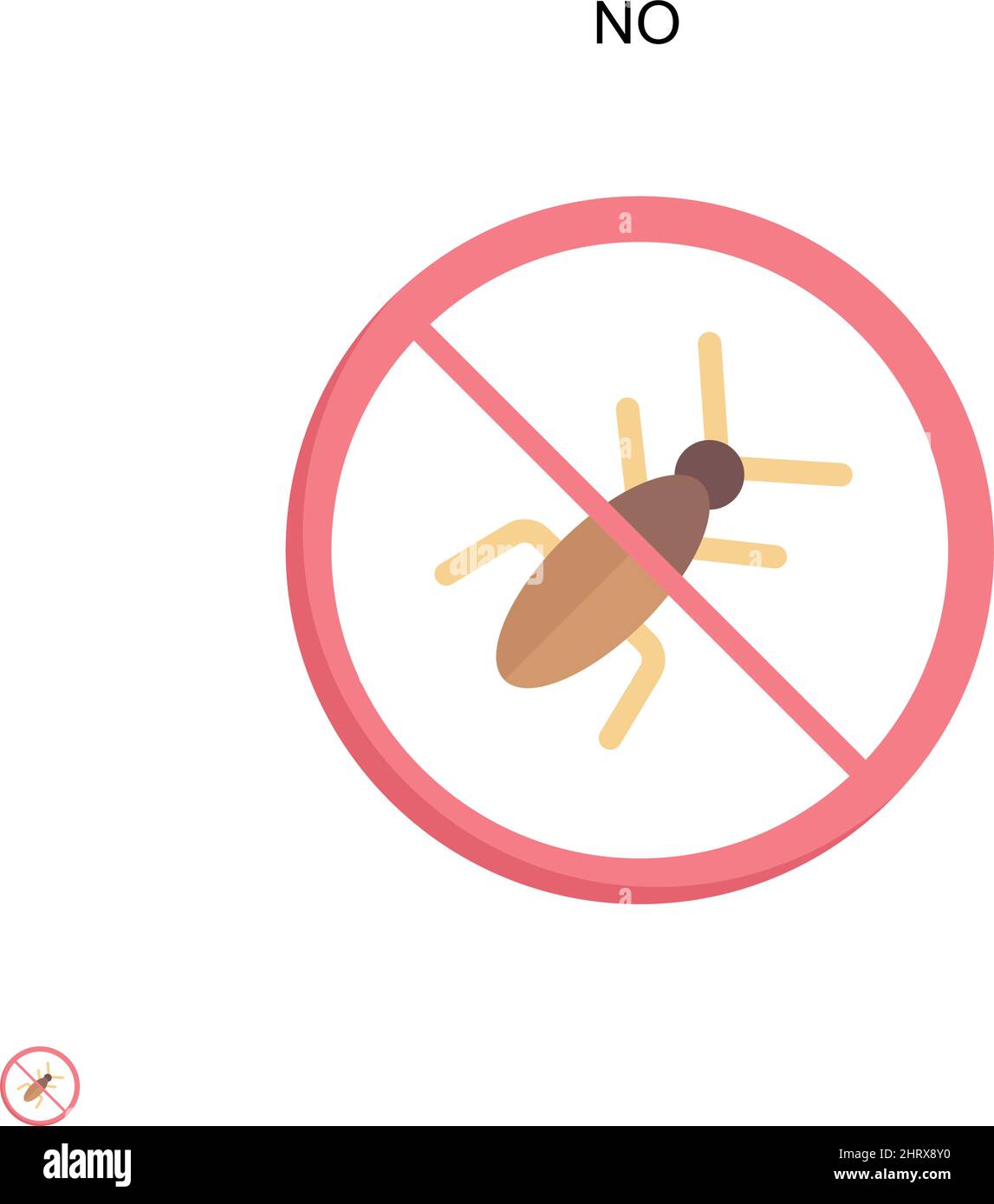 No Simple vector icon. Illustration symbol design template for web ...