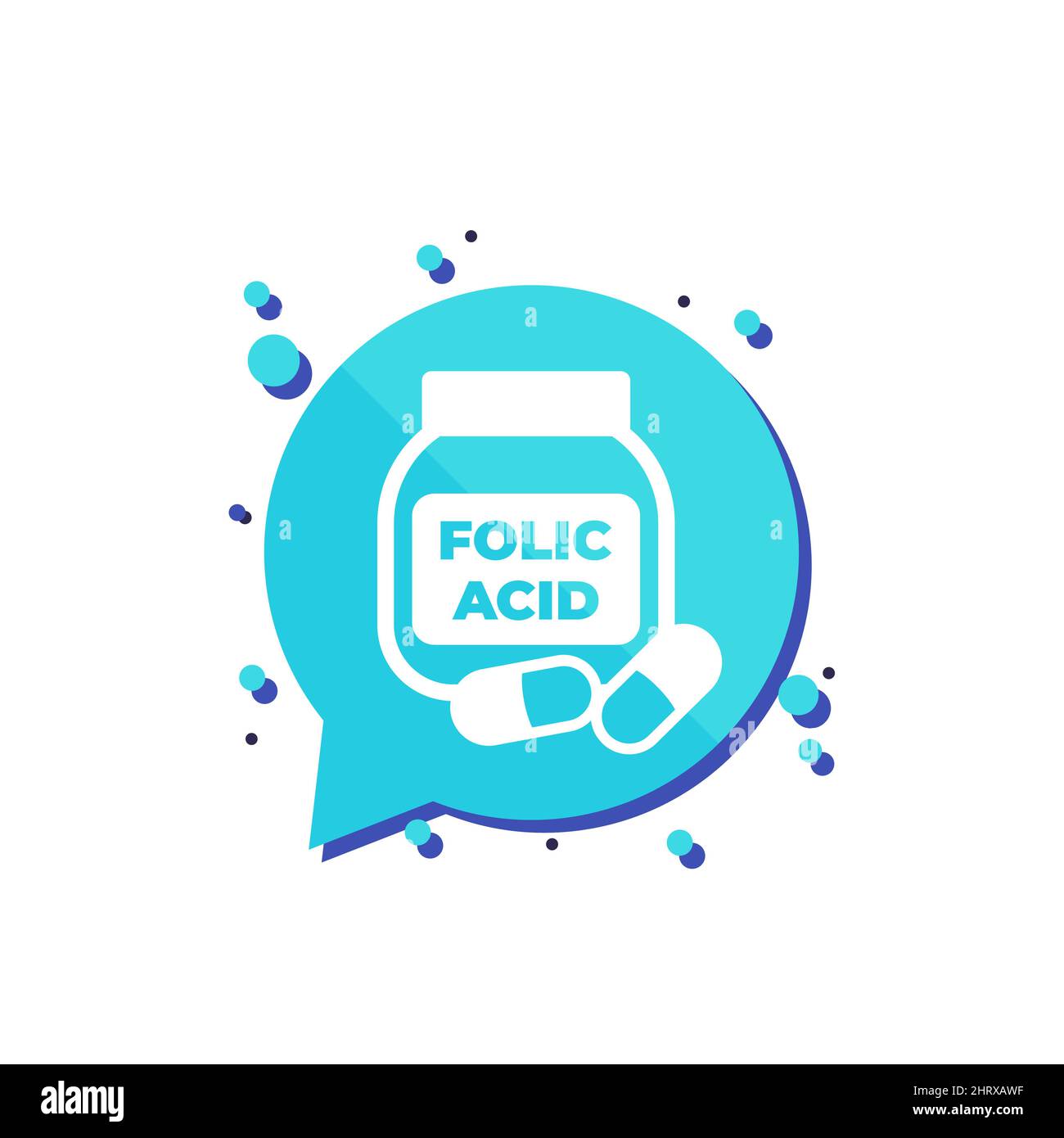 folic acid tablets icon, vector art Stock Vector Image & Art - Alamy