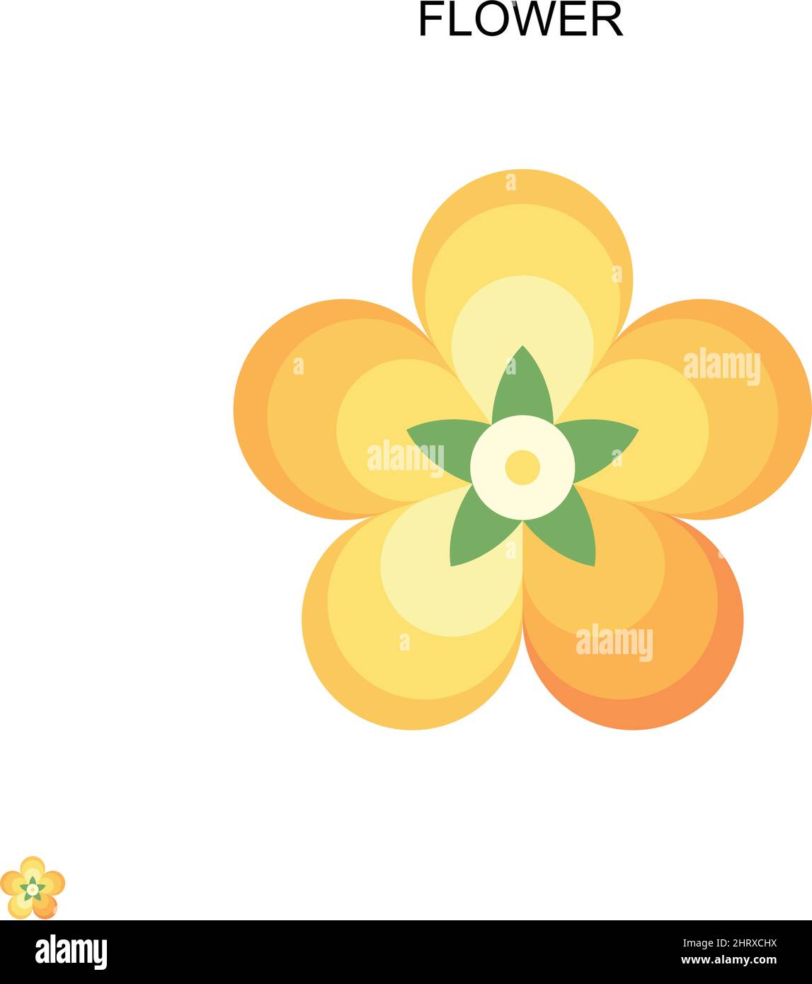 Flower Simple Vector Icon Illustration Symbol Design Template For Web Mobile Ui Element Stock