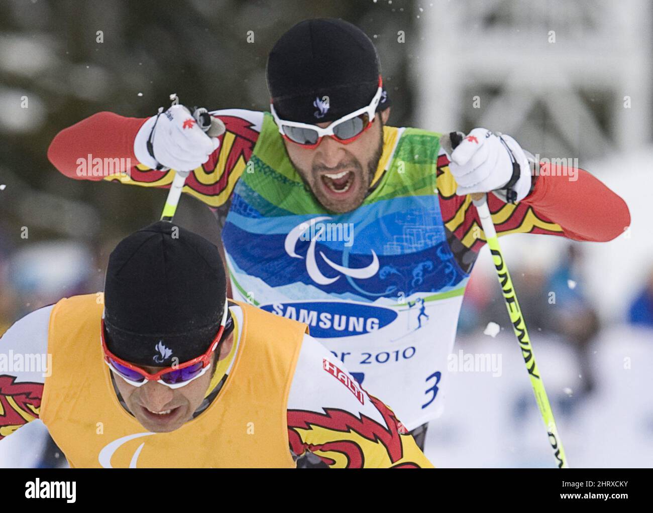 Canadians Brian Mckeever, right, and his guide and brother Robin ...