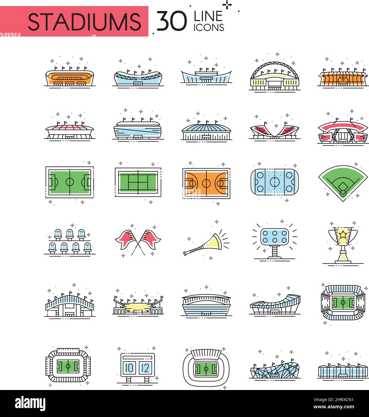 Baseball stadium night Stock Vector Images - Alamy