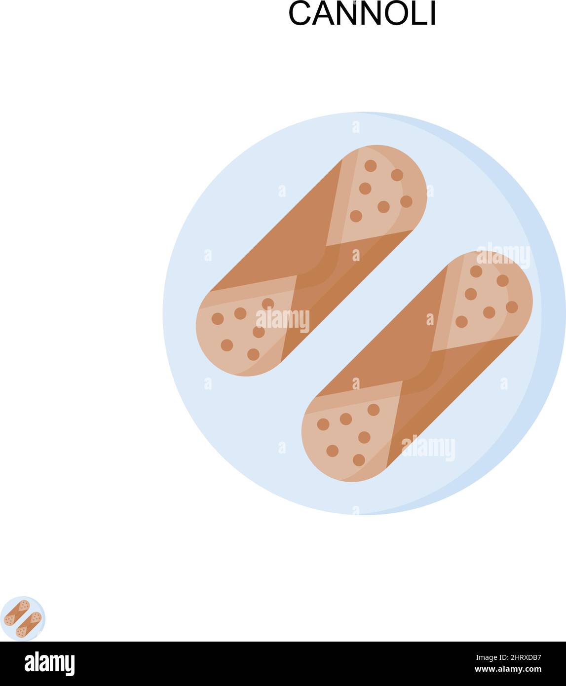 Cannoli ricotta Stock Vector Images - Alamy