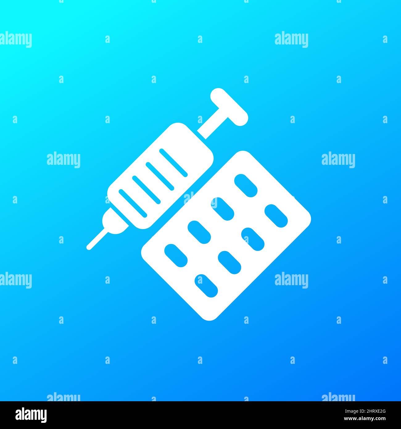 syringe and pills, medicine vector icon Stock Vector Image & Art - Alamy