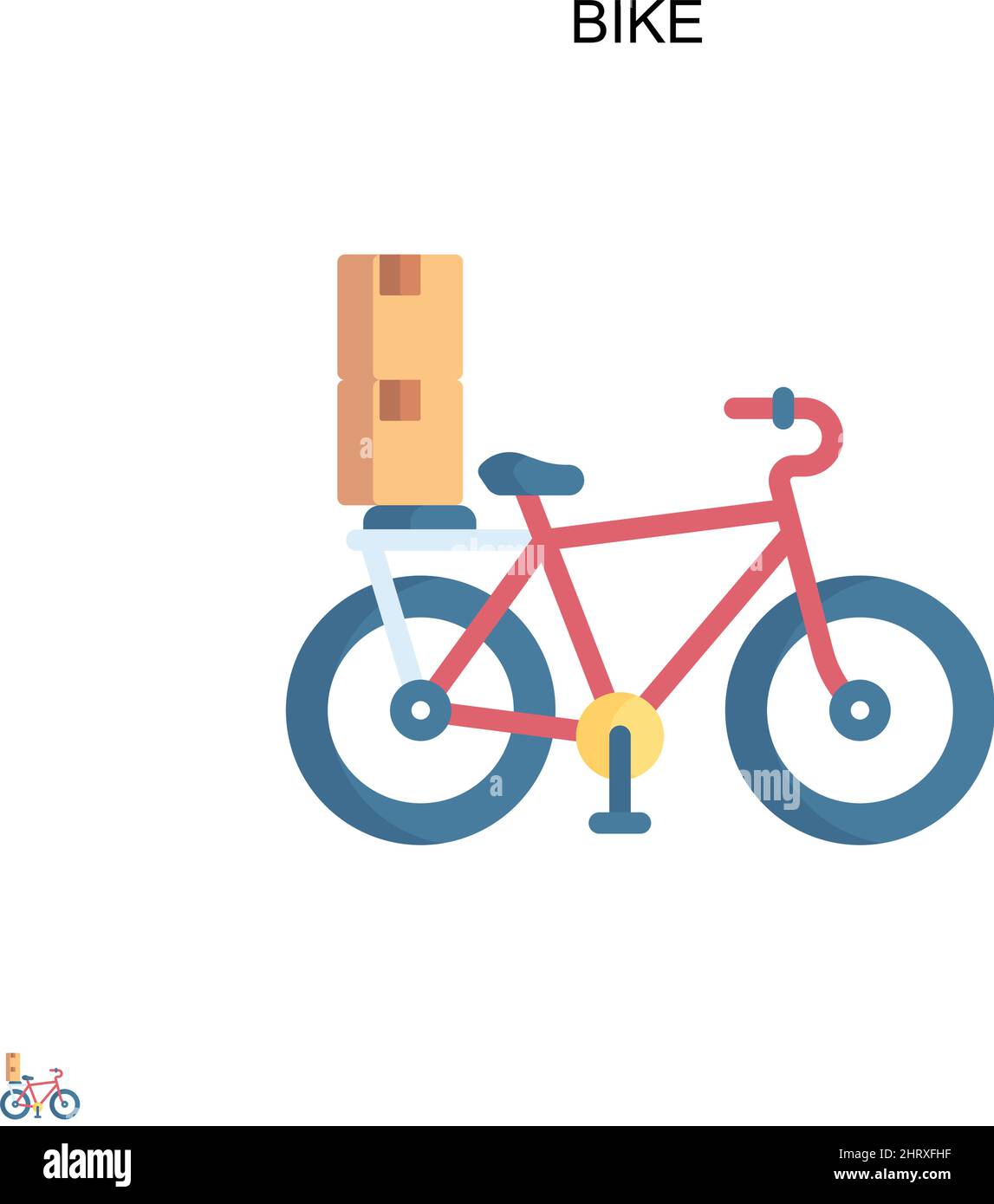 Bike Simple vector icon. Illustration symbol design template for web ...