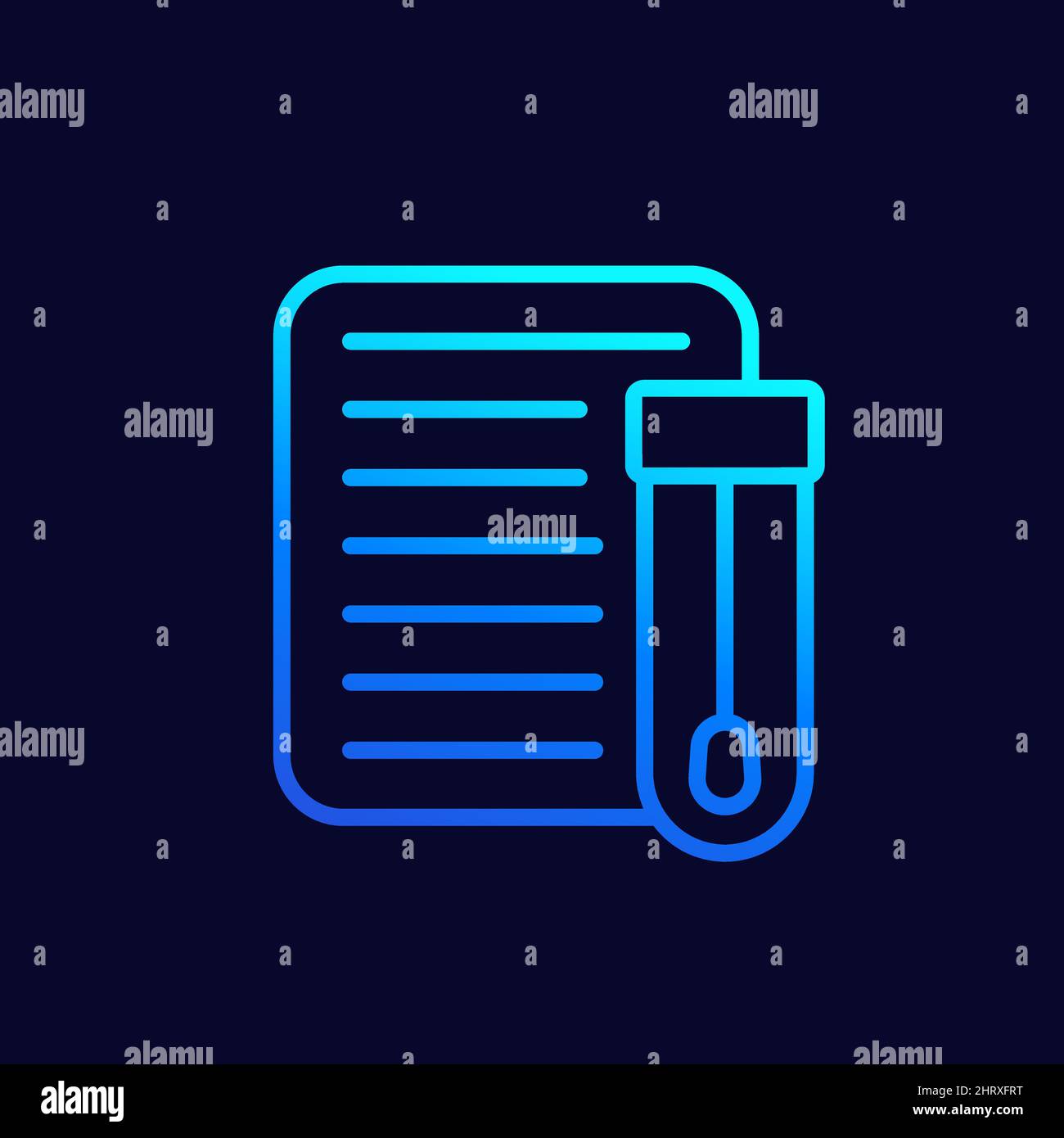 Nasal swab test icon, linear vector Stock Vector Image & Art - Alamy