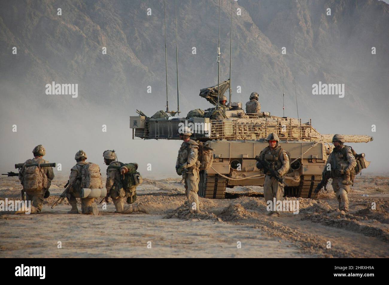 A tank belonging to the Lord Strathcona's Horse Tank Regiment on Friday ...