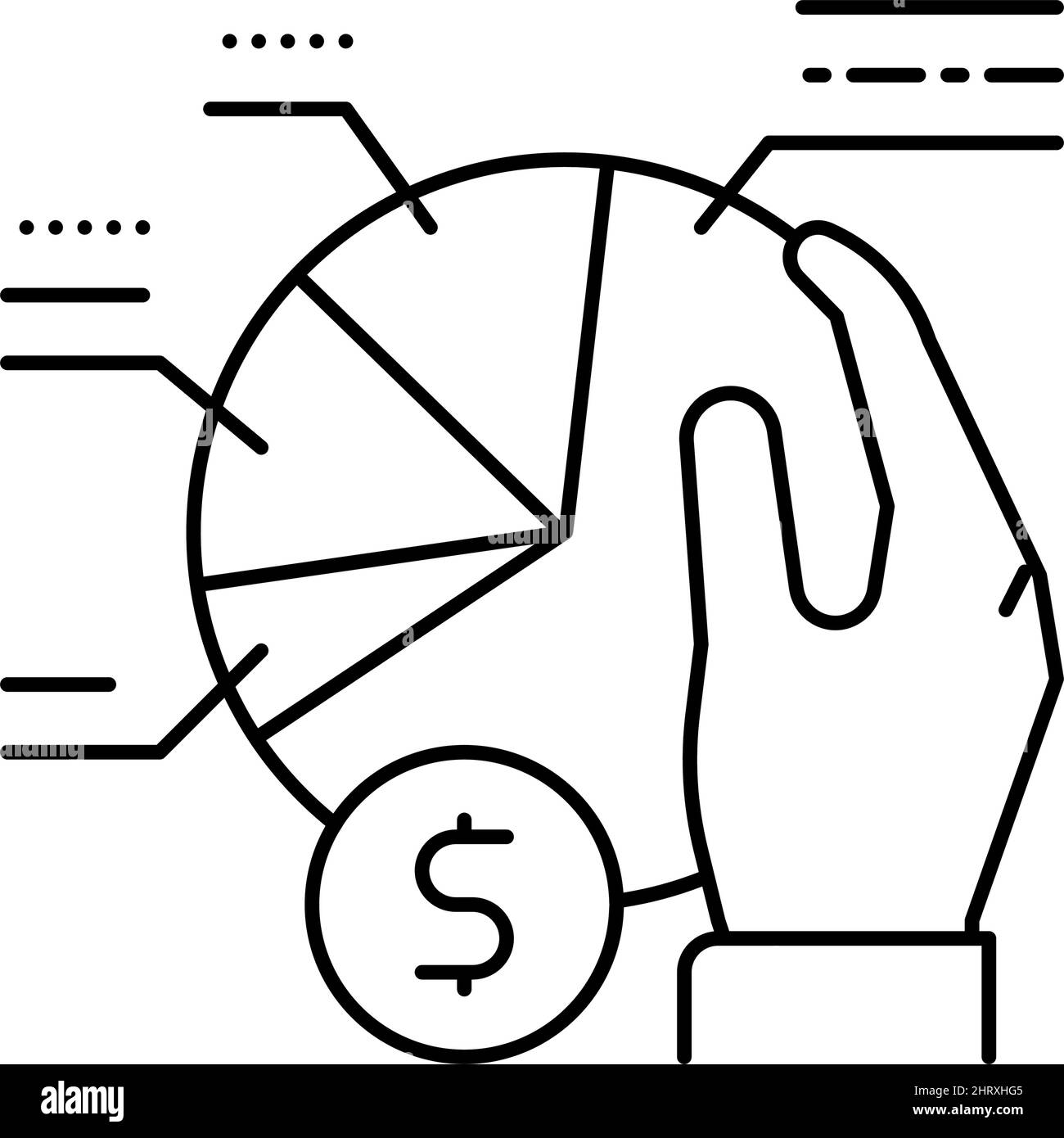 profit share line icon vector illustration Stock Vector Image & Art - Alamy