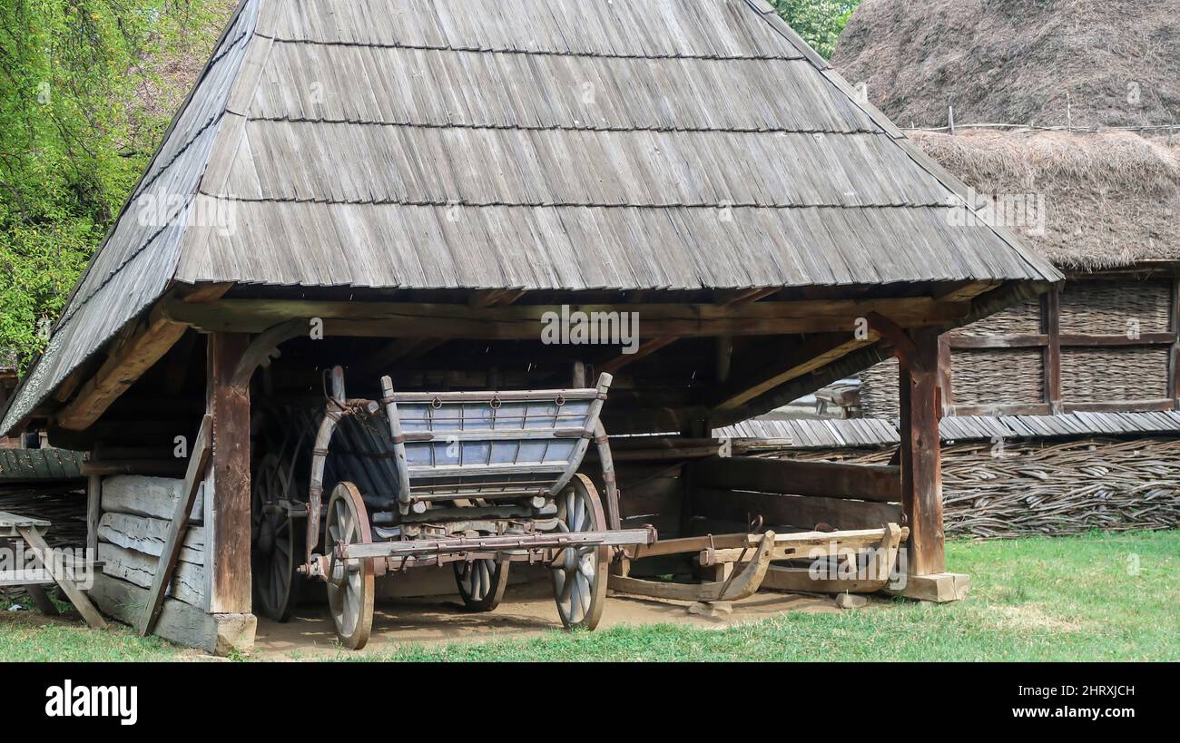 Old traditional house in the National Village Museum Stock Photo - Alamy