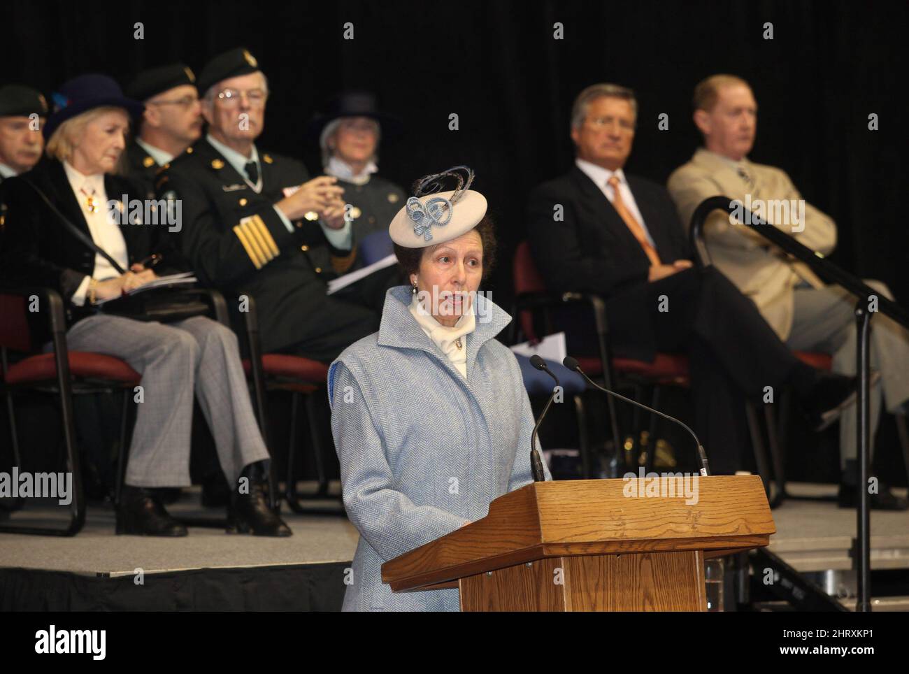 Princess Anne, the Colonel-in-Chief of the Royal Newfoundland Regiment ...