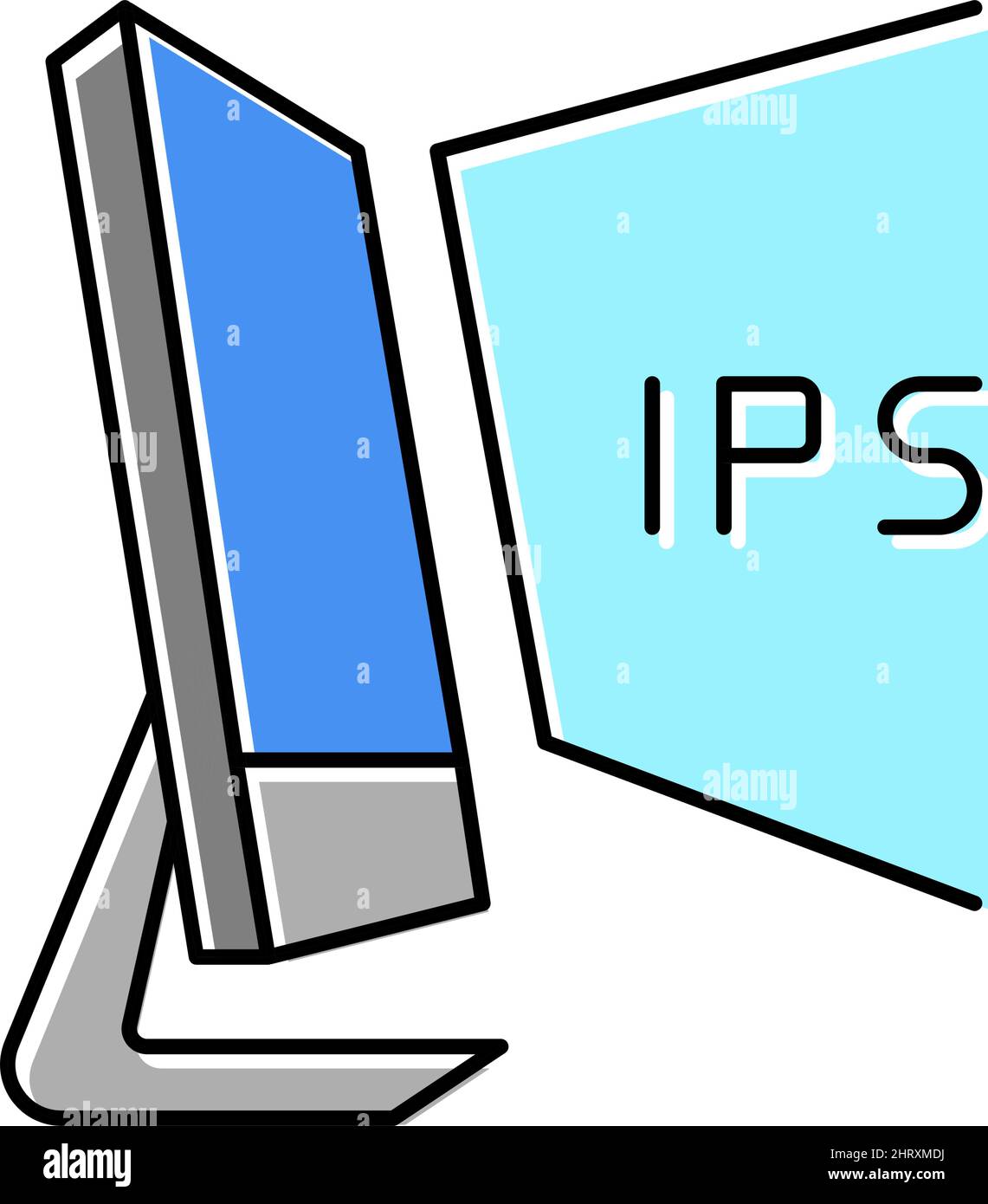 ips computer display color icon vector illustration Stock Vector Image ...