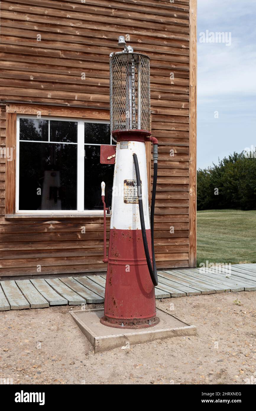 old historical gas pump Stock Photo - Alamy