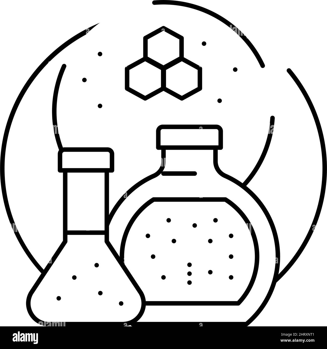 specialty chemicals line icon vector illustration Stock Vector Image ...