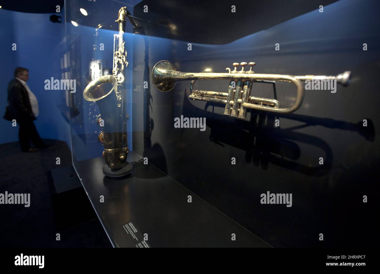 A trumpet owned by Miles Davis and a saxophone owned by John Coltrane ...
