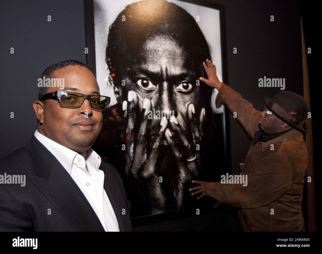Erin Davis, son of the late Miles Davis, left, and his nephew Vince ...