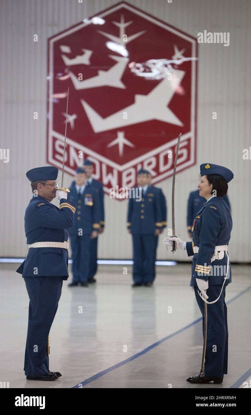 Deputy commanding officer Major David Treanor, left, and commanding ...