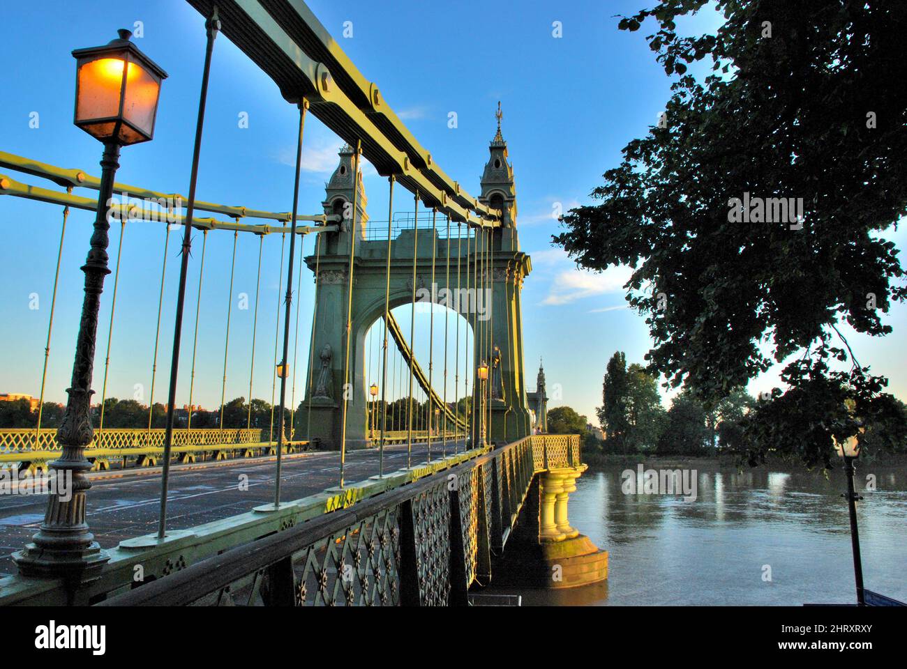 Hammersmith Bridge in London Stock Photo - Alamy